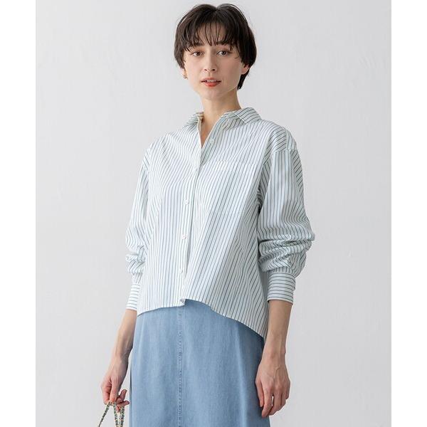 『セール実施中』ZOZO問い合わせ番号:91138679ショップ:23区，ニジュウサンクブランド:23区 S，ニジュウサンクチイサイサイズ，23区，ニジュウサンク商品名:【洗える】CANCLINI クロップド テントライン シャツカテゴリ:...