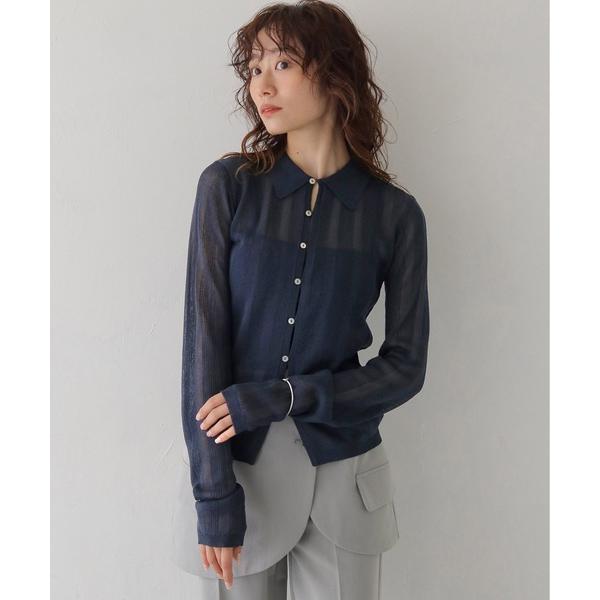 ZOZO問い合わせ番号:91139393ショップ:unit lab，ユニットラボブランド:CLEIO，クレイオ商品名:【CLEIO】ランダムリブシアーポロニット RANDOM RIB SHEER POLO KNIT/986-13600カテゴ...