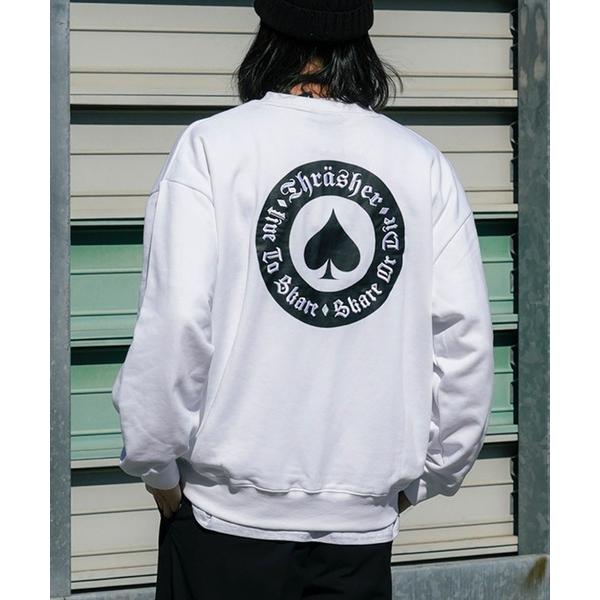 『セール実施中』ZOZO問い合わせ番号:91139499ショップ:THRASHER by RIFFLEPAGE，スラッシャー バイ リフルページブランド:THRASHER，スラッシャー商品名:OATH Logo CREW SWEAT/スラッ...