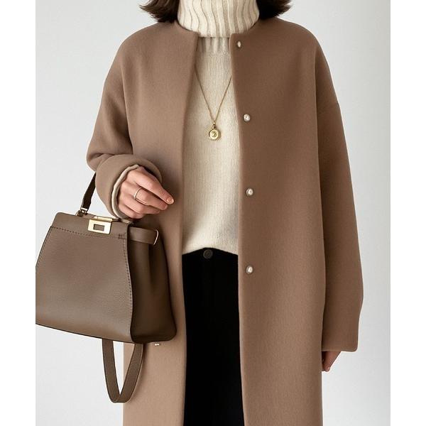 『タイムセール実施中』ZOZO問い合わせ番号:91139873ショップ:Crisp，クリスプブランド:roomy，ルーミー商品名:ノーカラーロングコートカテゴリ:ジャケット/アウター>ノーカラーコートブランド品番:1242005素材:...