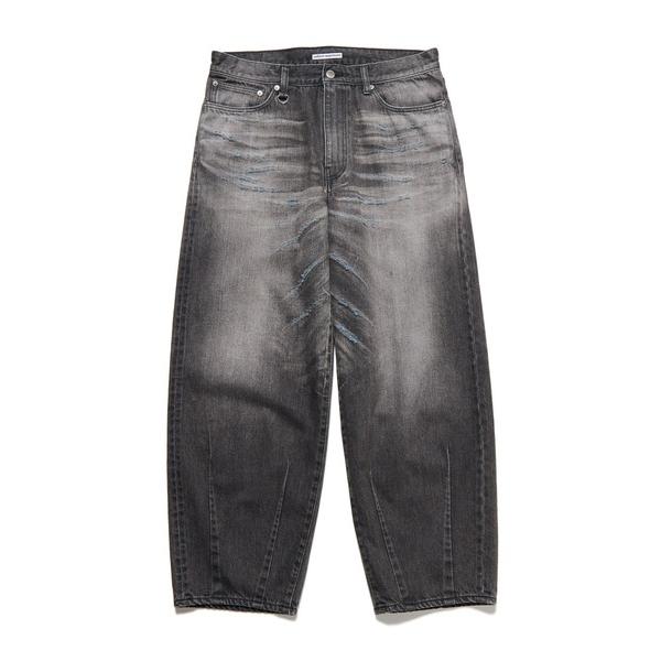 ZOZO問い合わせ番号:91140574ショップ:SOPH.，ソフブランド:uniform experiment，ユニフォームエクスペリメント商品名:DAMAGED HEM TUCK WIDE STRAIGHT JEANSカテゴリ:パンツ&...