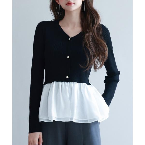 『タイムセール実施中』ZOZO問い合わせ番号:91141415ショップ:SAISON DE PAPILLON，セゾン ド パピヨンブランド:SAISON DE PAPILLON，セゾンドパピヨン商品名:【大人気】レディース ぺプラム ドッキ...