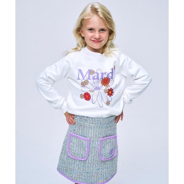 ZOZO問い合わせ番号:91141727ショップ:Mardi Mercredi，マルディメクルディブランド:Mardi Mercredi，マルディメクルディ商品名:KIDS SWEATSHIRT FLOWERMARDI BLOSSOM / ...
