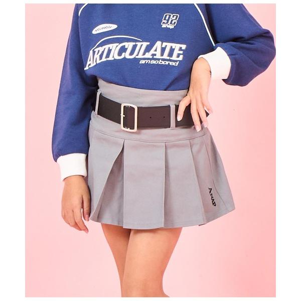 『タイムセール実施中』ZOZO問い合わせ番号:91143130ショップ:ANAP，アナップブランド:ANAP kids，アナップキッズ商品名:【ジュニアお揃い】ベルト付プリーツスカートカテゴリ:スカート>スカートブランド品番:421-...