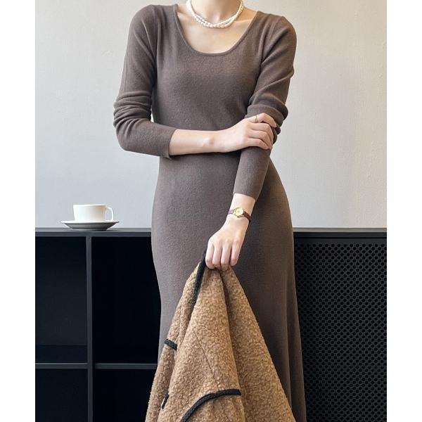 ZOZO問い合わせ番号:91143323ショップ:Crisp，クリスプブランド:Alum'，アルム商品名:オープンネックフレアニットワンピースカテゴリ:ワンピース/ドレス>ワンピースブランド品番:A20324s11素材:ACRYLIC...