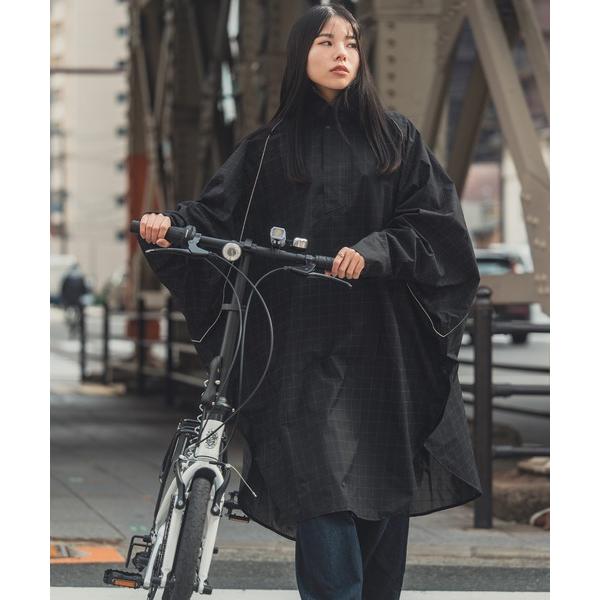 ZOZO問い合わせ番号:91143779ショップ:Wpc./KiU，ダブリュピーシーキウブランド:KiU，キウ商品名:キウ ビジブルバイシクル自転車レインポンチョ リフレクター反射カテゴリ:ファッション雑貨>レインコート/ポンチョブラ...
