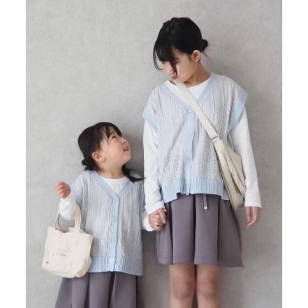 『タイムセール実施中』ZOZO問い合わせ番号:91143798ショップ:ikka LOUNGE，イッカラウンジブランド:ikka，イッカ商品名:【メディア紹介商品】サイドボタンニットベストアンサンブル（120~160cm）【親子コーデ】カテ...