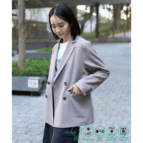 『セール実施中』ZOZO問い合わせ番号:91145219ショップ:FREAK'S STORE，フリークスストアブランド:FREAK'S STORE，フリークスストア商品名:LINEN TOUCH テーラードジャケット/リネンタッチ ダブルジ...