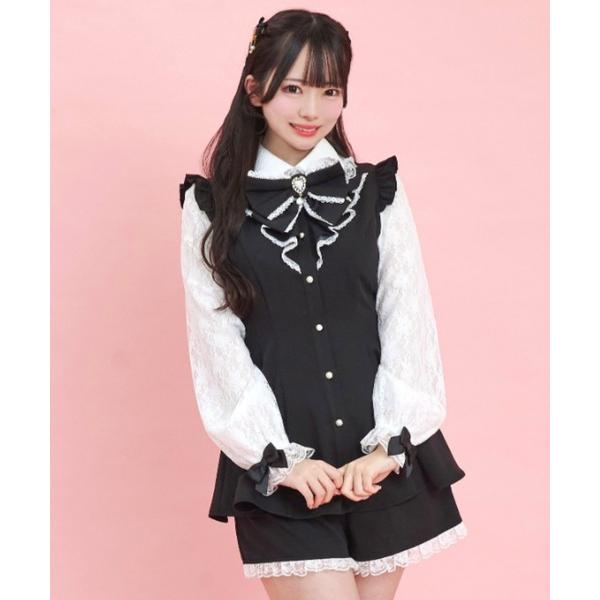 ZOZO問い合わせ番号:91145458ショップ:Secret Honey，シークレットハニーブランド:Secret Honey，シークレットハニー商品名:レース袖ラッフルセットアップカテゴリ:ジャケット/アウター>セットアップブラン...