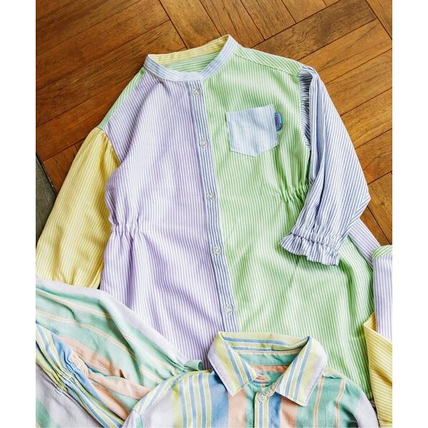 『セール実施中』ZOZO問い合わせ番号:91176614ショップ:F.O.Online Store，エフオーオンラインストアブランド:BREEZE，ブリーズ商品名:【ジュニア対応】SPRING カラーストライプシャツワンピカテゴリ:ワンピー...