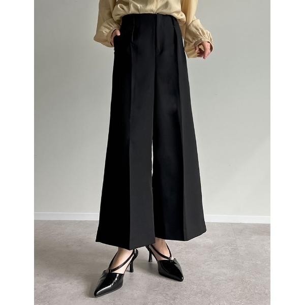 ZOZO問い合わせ番号:91177973ショップ:Re:EDIT，リエディブランド:Re:EDIT，リエディ商品名:[2025SS COLLECTION][低身長/高身長サイズ有]ストレッチミックスツイルガウチョパンツカテゴリ:パンツ&gt...