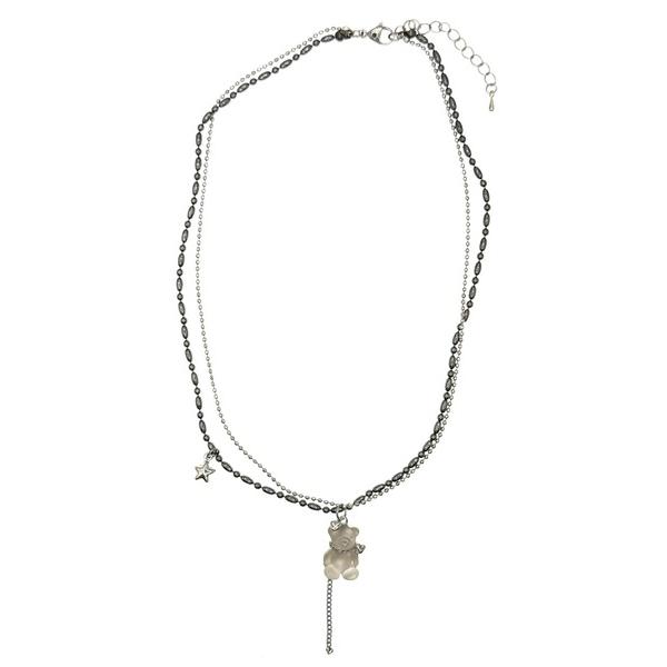 『セール実施中』ZOZO問い合わせ番号:91178231ショップ:KONVINI，コンビニブランド:KONVINI，コンビニ商品名:【Ammi majus】ミニベアチェーンネックレスカテゴリ:アクセサリー>ネックレスブランド品番:AC...