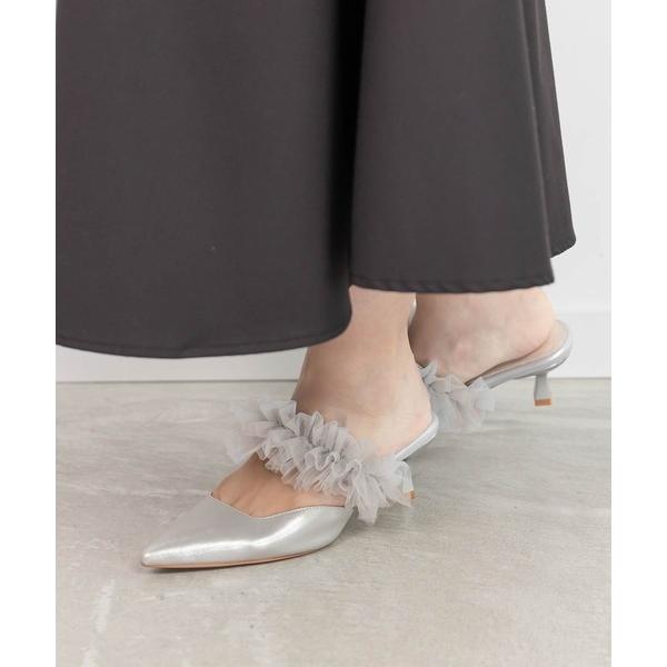 『セール実施中』ZOZO問い合わせ番号:91179845ショップ:RANDA，ランダブランド:RANDA，ランダ商品名:2WAYチュールベルトミュールカテゴリ:シューズ>パンプスブランド品番:PD35130素材:BLACK⇒サテン生地...