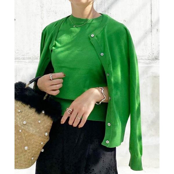 ZOZO問い合わせ番号:91210721ショップ:aquagarage，アクアガレージブランド:aquagarage，アクアガレージ商品名:ニットアンサンブルカテゴリ:トップス>カーディガン/ボレロブランド品番:mw00141素材:ア...