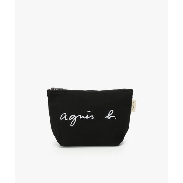 ZOZO問い合わせ番号:91242469ショップ:agnes b.，アニエスベーブランド:agnes b.，アニエスベー商品名:ロゴプリント コットン ポーチ ”Paulette” YAS18−03カテゴリ:財布/小物>ポーチブランド...