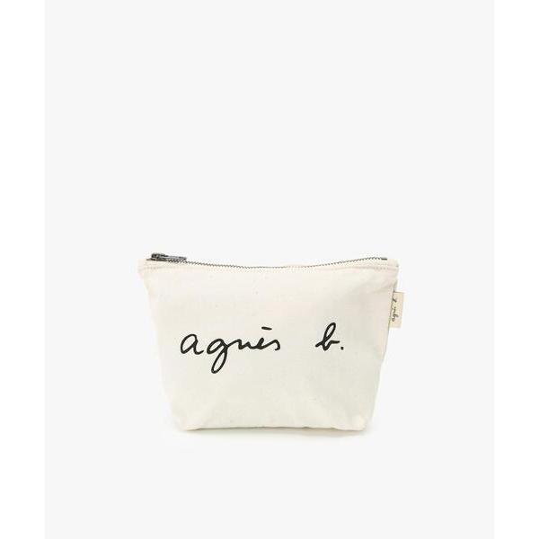 ZOZO問い合わせ番号:91242470ショップ:agnes b.，アニエスベーブランド:agnes b.，アニエスベー商品名:ロゴプリント コットン ポーチ ”Paulette” YAS18−03カテゴリ:財布/小物>ポーチブランド...