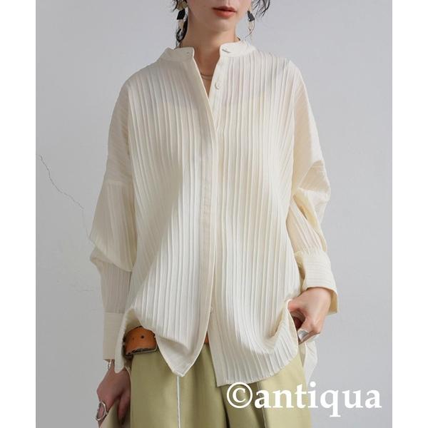 『タイムセール実施中』ZOZO問い合わせ番号:91304326ショップ:antiqua，アンティカブランド:antiqua，アンティカ商品名:シルバーボタンシャツカテゴリ:トップス>シャツ/ブラウスブランド品番:PK-01288素材:...