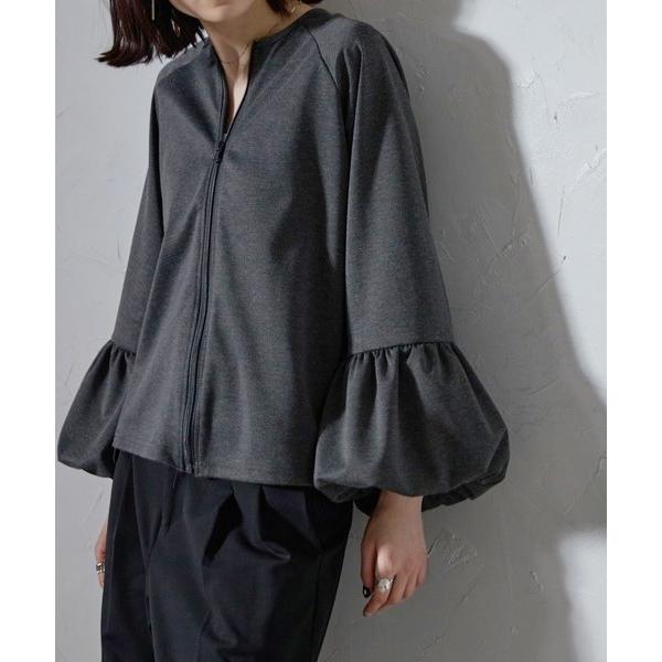 ZOZO問い合わせ番号:91304419ショップ:Bonjour Sagan，ボンジュールサガンブランド:each，イーチ，Bonjour Sagan，ボンジュールサガン商品名:袖バルーンジップアップブルゾンカテゴリ:トップス>パーカ...