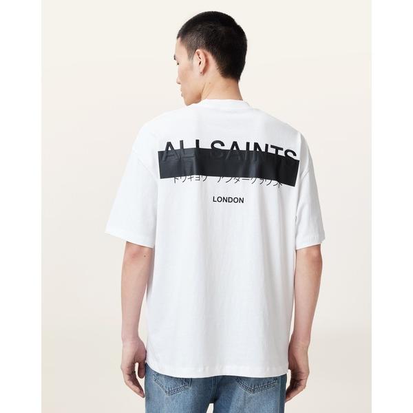 ZOZO問い合わせ番号:91304507ショップ:ALLSAINTS，オールセインツブランド:ALLSAINTS，オールセインツ商品名:REDACT OVERSIZED EMBROIDERED LOGO T-SHIRT | REDACT オ...