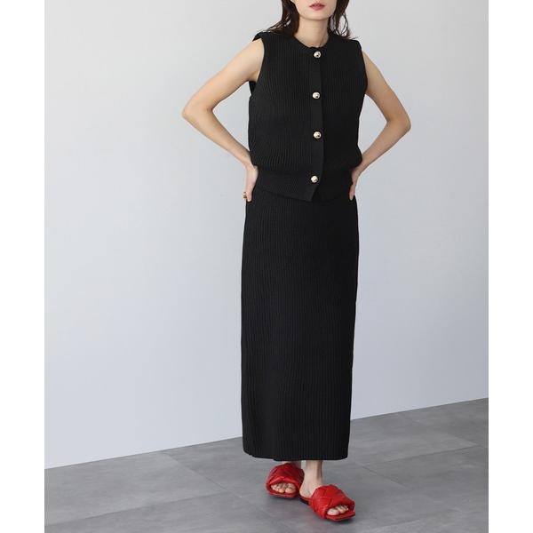 『タイムセール実施中』ZOZO問い合わせ番号:91305163ショップ:RIVER FIELD &amp; Co.，リバーフィールド　アンド　コーブランド:ELFRANK，エルフランク商品名:ノースリーブニットベスト＆ナロースカート セット...