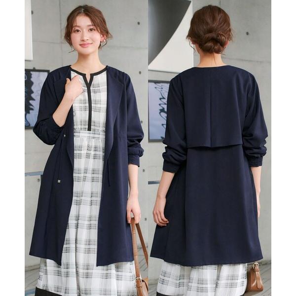 ZOZO問い合わせ番号:91305790ショップ:Tiaclasse，ティアクラッセブランド:Tiaclasse，ティアクラッセ商品名:タックヨーク着流しパフスリ−ブコートカテゴリ:ジャケット/アウター>ノーカラーコートブランド品番:...