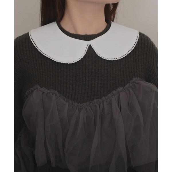 『タイムセール実施中』ZOZO問い合わせ番号:91305927ショップ:TONE，トーンブランド:TONE SELECT GOODS，トーンセレクトグッズ商品名:【resonance】シンプル レース 丸襟/付け襟【マルチウェイ】カテゴリ:...