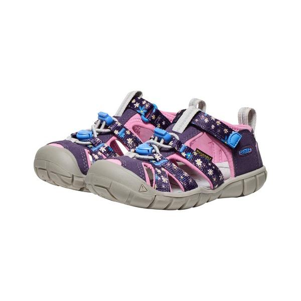 ZOZO問い合わせ番号:91305940ショップ:ムラサキスポーツ，ムラサキスポーツブランド:KEEN，キーン，ムラサキスポーツ，ムラサキスポーツ商品名:KEEN/キーン キッズ サンダル 水陸両用 花柄 SEACAMP II CNX シー...