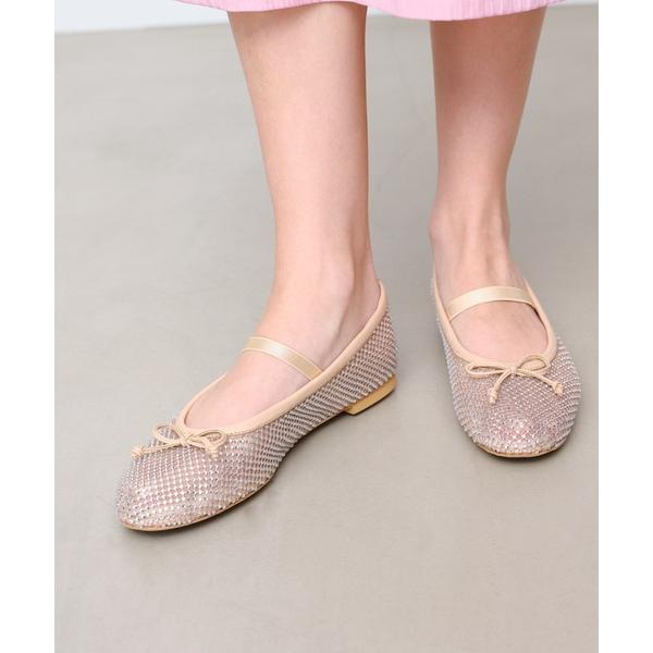 『セール実施中』ZOZO問い合わせ番号:91306660ショップ:Launa lea，ラウナレアブランド:Launa lea，ラウナレア商品名:ラインストーンチュールバレエシューズ(S150)カテゴリ:シューズ>バレエシューズブランド...