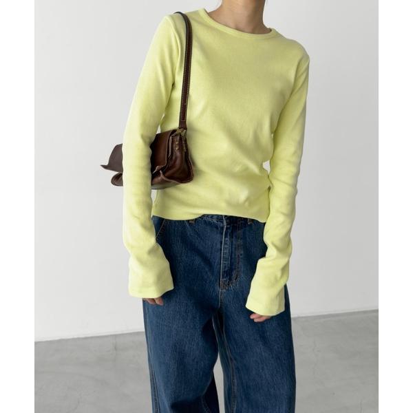 ZOZO問い合わせ番号:91338583ショップ:CANAL JEAN，キャナルジーンブランド:CANAL JEAN，キャナルジーン，El mar，エルマール商品名:El mar　クルーネックリブロンTカテゴリ:トップス>Tシャツ/カ...