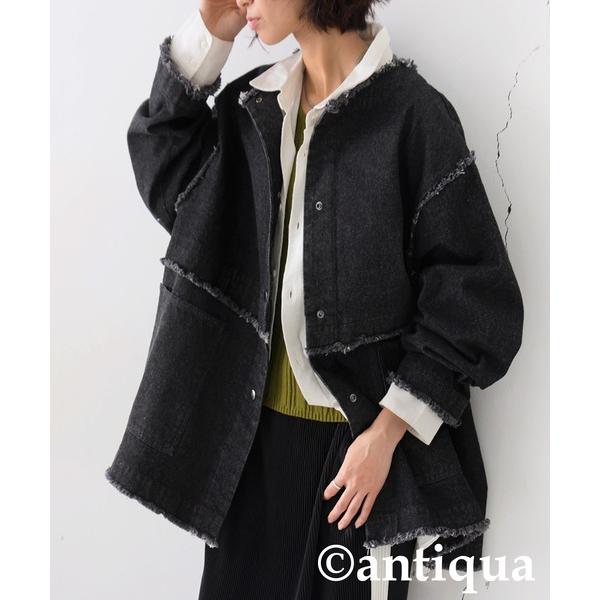 『タイムセール実施中』ZOZO問い合わせ番号:91340193ショップ:antiqua，アンティカブランド:antiqua，アンティカ商品名:フリンジデニムジャケットカテゴリ:ジャケット/アウター>デニムジャケットブランド品番:PYA...