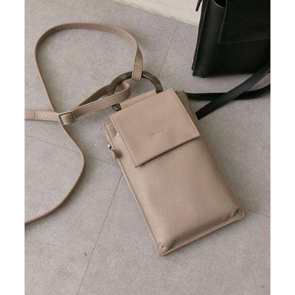 ZOZO問い合わせ番号:91340198ショップ:ear PAPILLONNER，イア パピヨネブランド:ear PAPILLONNER，イアパピヨネ商品名:《本革》Dパーツ縦型モバイルウォレットショルダーバッグカテゴリ:財布/小物>...