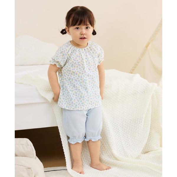 『タイムセール実施中』ZOZO問い合わせ番号:91372872ショップ:Combi mini，コンビミニブランド:combimini，コンビミニ商品名:のびのび腹巻付き半袖ガーリーパジャマ（小花）カテゴリ:ルームウェア>ルームウェア/...