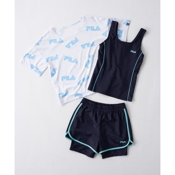 『タイムセール実施中』※このアイテムは返品・交換対象外商品です。ZOZO問い合わせ番号:91372898ショップ:Kappa/FILA，カッパ/フィラブランド:FILA，フィラ商品名:Tシャツ付きスクール水着 (タンキニ)カテゴリ:水着/着...