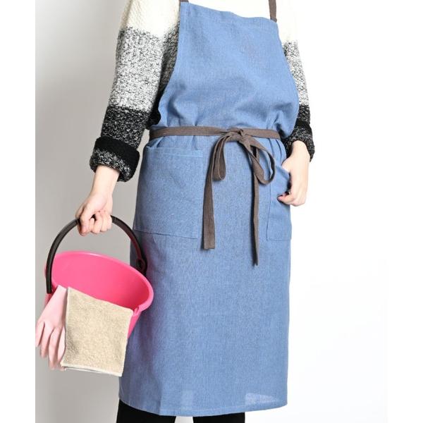 『タイムセール実施中』ZOZO問い合わせ番号:91373616ショップ:ABBEY MARKET，アビーマーケットブランド:MARAI，マーライ，ABBEY MARKET，アビーマーケット商品名:配色コットンリネン バッククロスエプロンカテ...