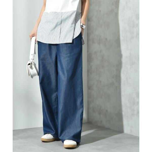 『タイムセール実施中』ZOZO問い合わせ番号:91374896ショップ:INTERPLANET/actuel，インタープラネット/アクチュエルブランド:INTERPLANET，インタープラネット商品名:ライトデニムワイドパンツカテゴリ:パン...