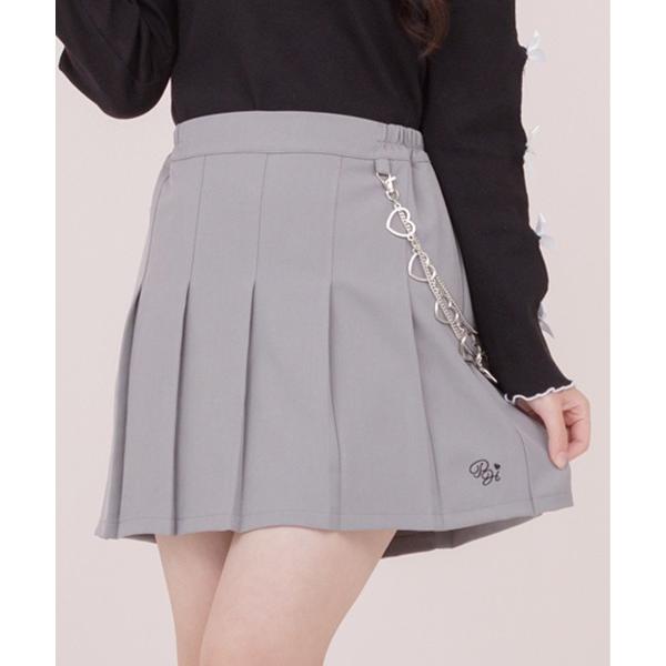 『タイムセール実施中』ZOZO問い合わせ番号:91375383ショップ:BABYDOLL，ベビードールブランド:PINKHUNT，ピンクハント商品名:PINKHUNT ピンクハント ハートチェーン付きプリーツ スカート 0362Kカテゴリ:...