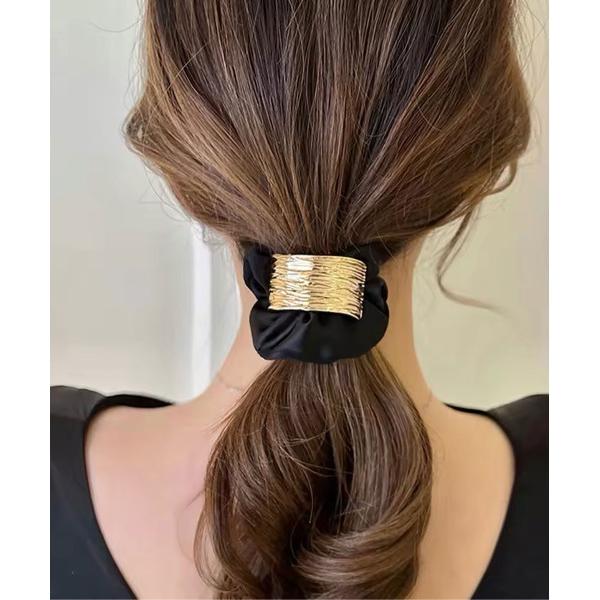 『タイムセール実施中』ZOZO問い合わせ番号:91407745ショップ:RiNc，リンクブランド:ammy.，エイミードット商品名:【 ammy. / エイミードット 】 デザイン プレート付き シュシュカテゴリ:ヘアアクセサリー>シ...