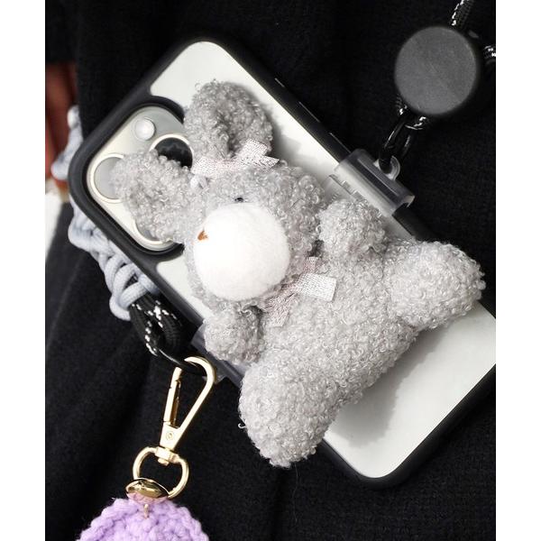 ZOZO問い合わせ番号:91408762ショップ:ROOP TOKYO，ループトーキョーブランド:ROOPTOKYO，ループトウキョウ商品名:Plush phone shoulder/もこもこぬいぐるみ付きスマホショルダーカテゴリ:PC・ス...