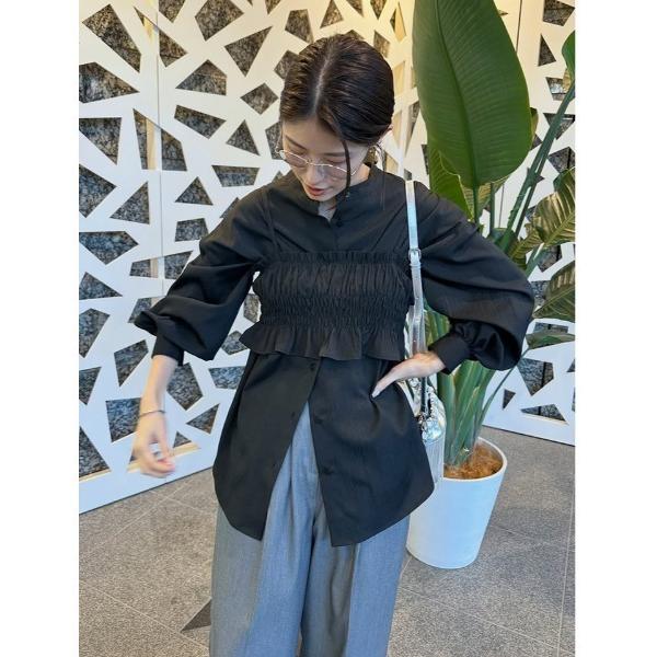 ZOZO問い合わせ番号:91409437ショップ:Edit Sheen，エディット シーンブランド:Edit Sheen，エディットシーン商品名:ビスチェセットバンドカラーシャツカテゴリ:トップス>シャツ/ブラウスブランド品番:SH2...