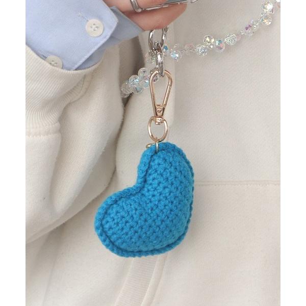 『セール実施中』ZOZO問い合わせ番号:91409926ショップ:ROOP TOKYO，ループトーキョーブランド:ROOPTOKYO，ループトウキョウ商品名:Knitted stuffed heart key chain/編みぐるみ ハート...