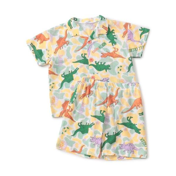 『セール実施中』ZOZO問い合わせ番号:91412763ショップ:F.O.Online Store，エフオーオンラインストアブランド:BREEZE，ブリーズ商品名:【WEB限定/ジュニア対応】ダイナソーカモフラージュ柄前あき 半袖パジャマカ...