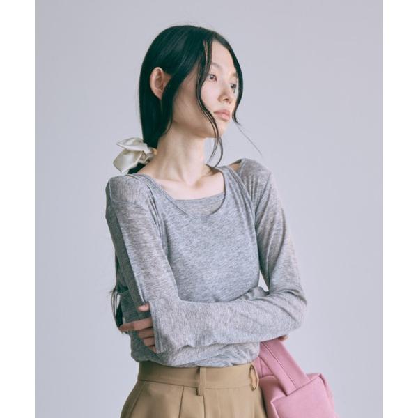 『タイムセール実施中』ZOZO問い合わせ番号:91475162ショップ:Dorry Doll，ドリードールブランド:EN NEUME，エンノイム商品名:Sheer Ribbed Layering Tank Setカテゴリ:トップス>T...