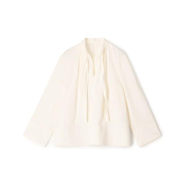 ZOZO問い合わせ番号:91475165ショップ:TOMORROWLAND，トゥモローランドブランド:BALLSEY，ボールジィ，TOMORROWLAND，トゥモローランド商品名:2-wayストレッチ タイ付きスタンドカラーブラウスカテゴリ...