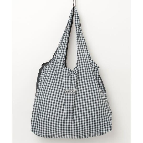 ZOZO問い合わせ番号:91475374ショップ:MAISON mou，メゾン ムーブランド:MAISON mou，メゾンムー商品名:【NANOPLUS/ナノプラス】ギンガムチェックカテゴリ:バッグ>エコバッグ/サブバッグブランド品番...