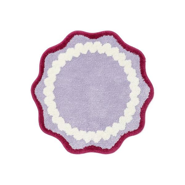 ZOZO問い合わせ番号:91475613ショップ:Francfranc，フランフランブランド:Francfranc，フランフラン商品名:ジャギ ラウンド マット ピンク 床暖房対応 ホットカーペット対応カテゴリ:インテリア>ラグ/マッ...