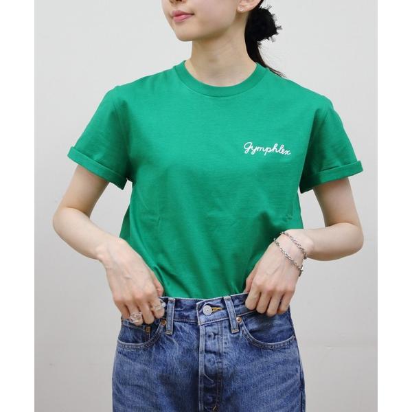 ZOZO問い合わせ番号:91476298ショップ:STEPS，ステップスブランド:GYMPHLEX，ジムフレックス商品名:GYMPHLEX/ジムフレックス　刺繍ショートスリーブTEE　ショートスリーブ 刺繍TEE　GY-C0446 COMカ...