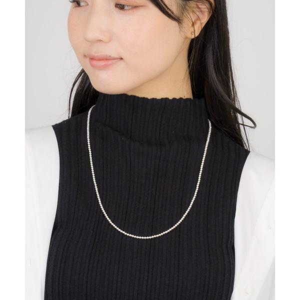 『タイムセール実施中』ZOZO問い合わせ番号:91477251ショップ:Rivel，リヴェルブランド:Harpo，アルポ商品名:【Harpo/アルポ】シルバー ネックレス ナバホパール ビーズ3mm/全長25cmカテゴリ:アクセサリー&gt...