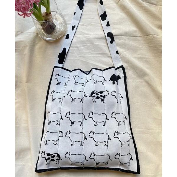 ZOZO問い合わせ番号:91477493ショップ:KNT365，ケイエヌティサンロクゴブランド:KNT365，ケイエヌティサンロクゴ商品名:Knitty CowCowカテゴリ:バッグ>トートバッグブランド品番:KNB005-148素材...