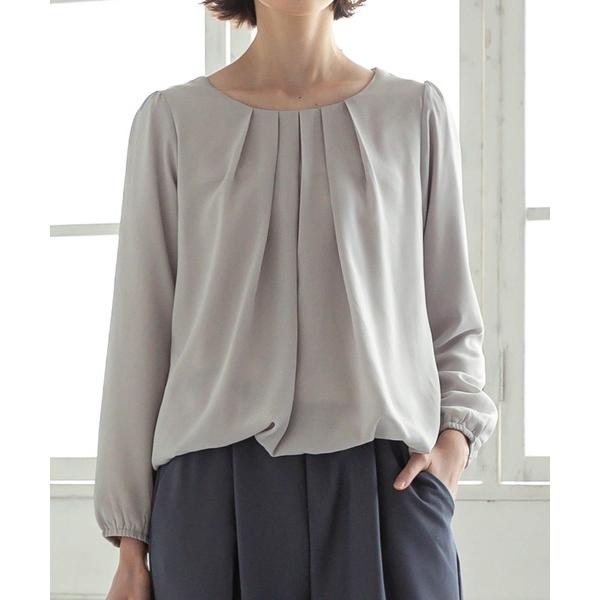 ZOZO問い合わせ番号:91508022ショップ:aquagarage，アクアガレージブランド:aquagarage，アクアガレージ商品名:フロントタック裏起毛シフォンブラウスカテゴリ:トップス>シャツ/ブラウスブランド品番:cw00...