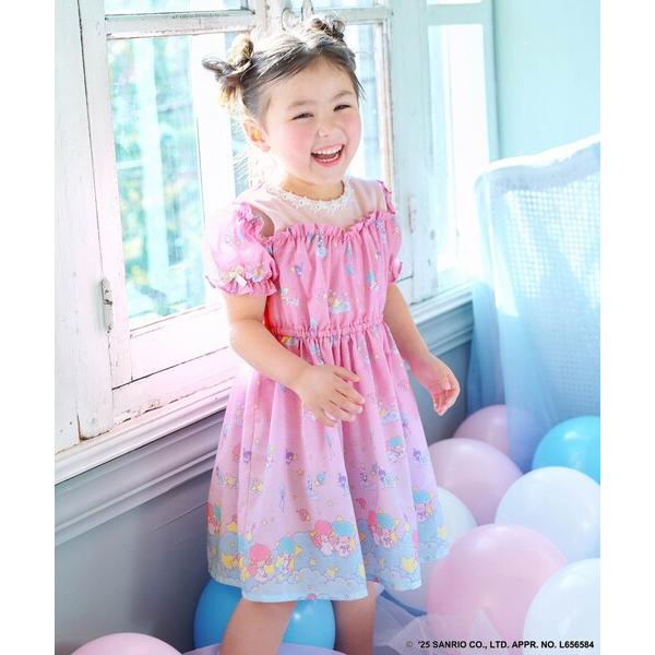 『セール実施中』ZOZO問い合わせ番号:91508598ショップ:ANY，エニィブランド:ANY，エニィ商品名:【any FAM× リトルツインスターズ 】キキ＆ララ オン・オフショルダーワンピースカテゴリ:ワンピース/ドレス>ワンピ...